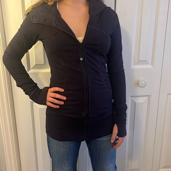 lululemon athletica | Jackets & Coats | Lululemon Black Zip Up Jacket ...